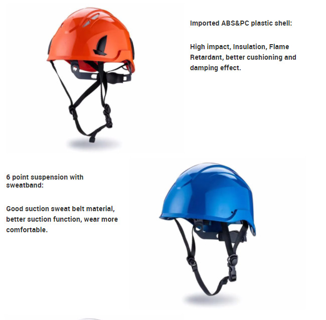 ABS PC Petroleum Head Safety Helmet Mountain Climbing Hard Hat With ...