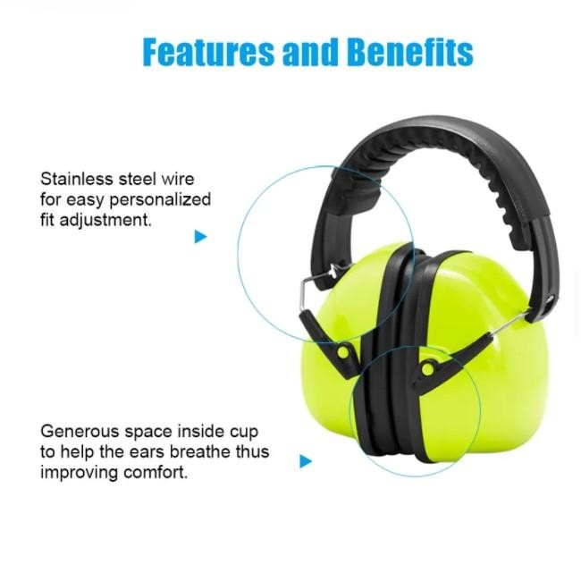 PPE ABS Adjustable Safety Ear Muff Protection For Hearing Protection