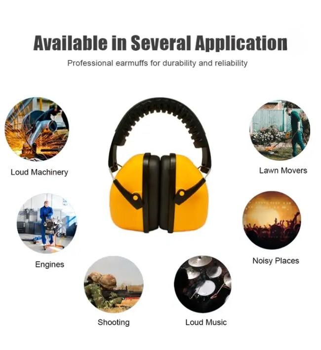 PPE ABS Adjustable Safety Ear Muff Protection For Hearing Protection