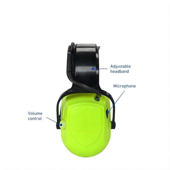 3.5hours Rechargeable Industrial Ear Muff Protection With Anti Noise ...