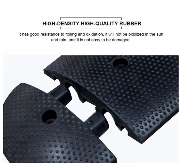 1830x300x58mm Reflective Rubber Speed Hump Heavy Duty Speed Bumps For ...